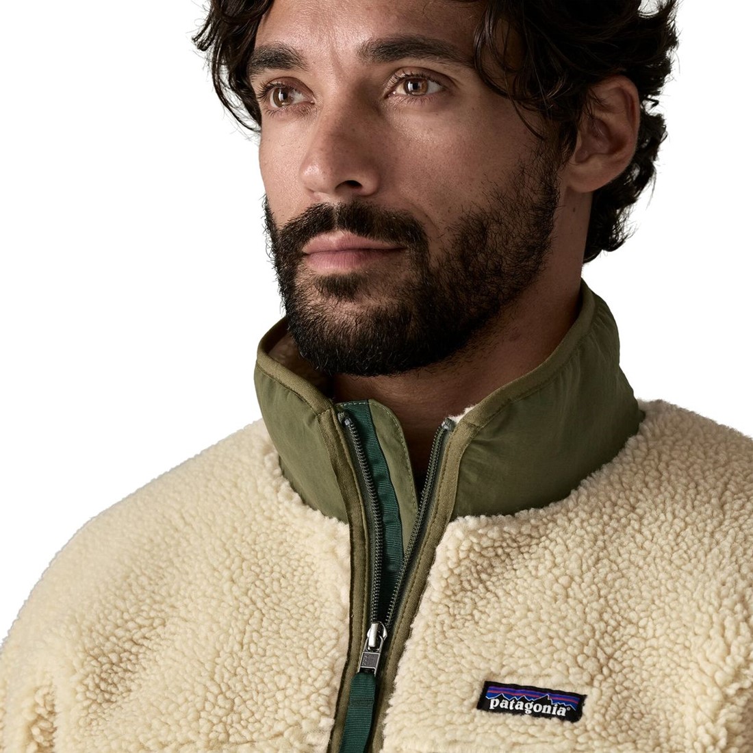 Patagonia M's Classic Retro-X Jacket - Dark Natural w/Basin Green - L ...