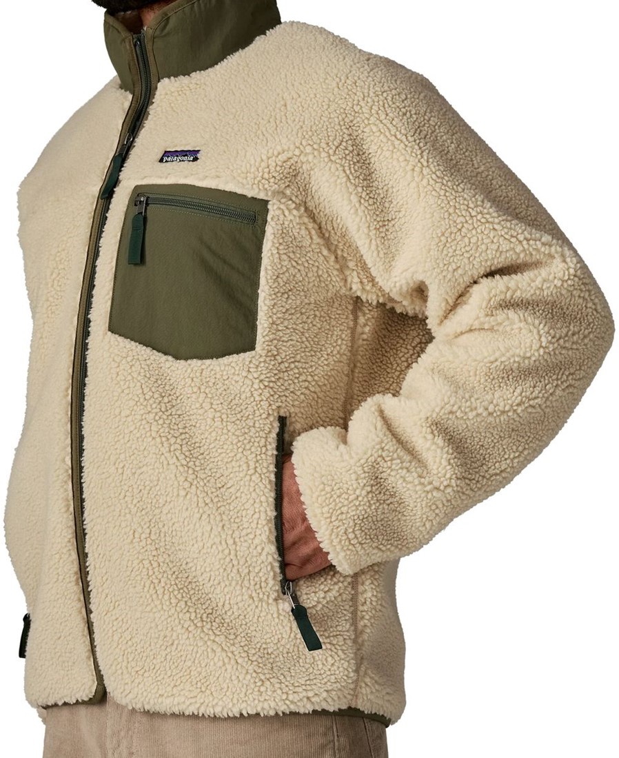 Patagonia M's Classic Retro-X Jacket - Dark Natural w/Basin Green - L ...